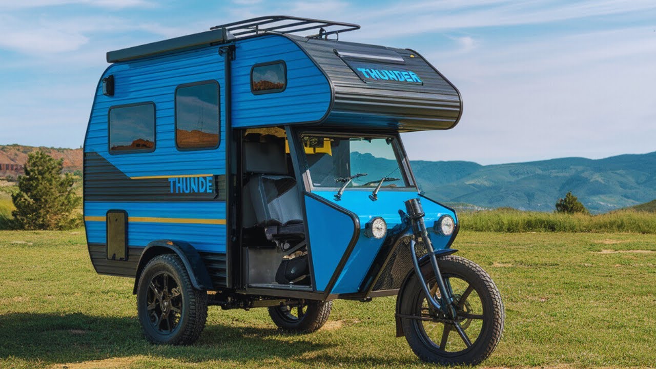 🚨 This Tiny Camper Trike Will CHANGE Road Trips FOREVER! 🚲🔥 - YouTube