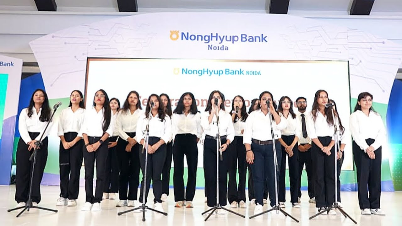 korean bank opening ceremony in India....^~^ nonghyup bank°°°°° - YouTube