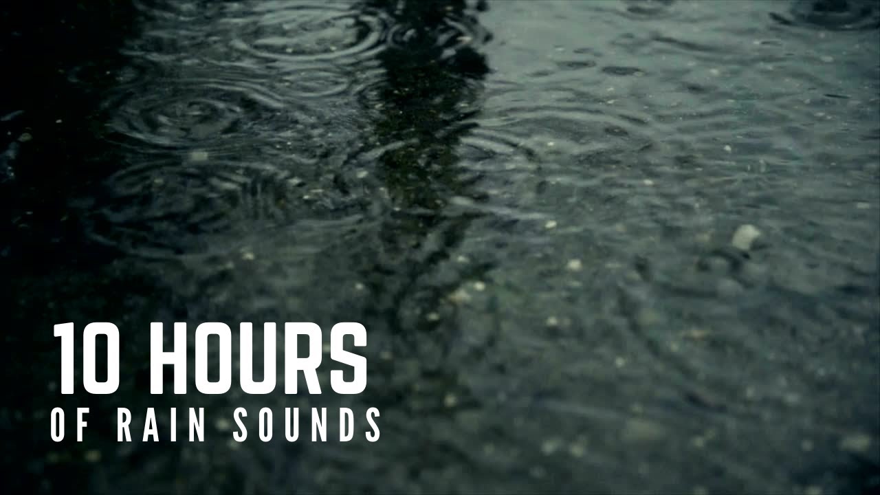 10 Hours of Rain Sounds Calming Black Screen - YouTube