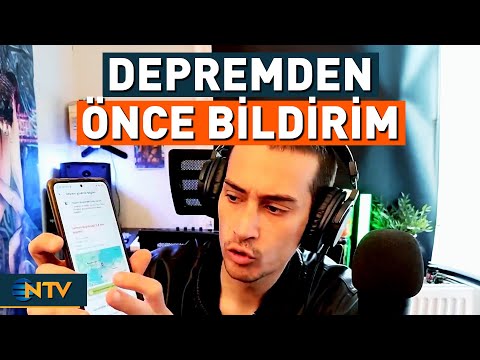 Yayıncı Gence Depremin Bildirimi Önceden Geldi! Telefon Uyarı Sistemi Nasıl Çalışıyor? | NTV
