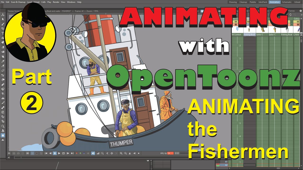 Animating with OpenToonz Tutorial - Animating the Fishermen - YouTube