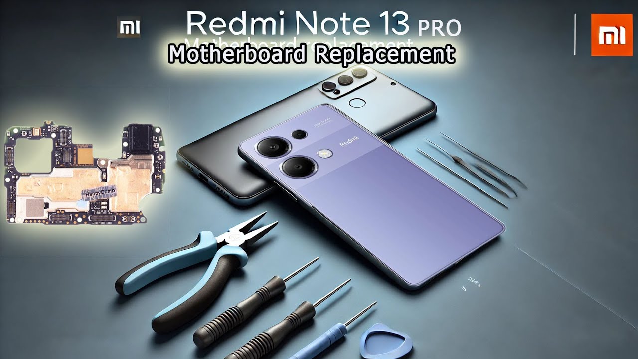 Xiaomi Redmi Note 13 PRO Motherboard Replacement Tutorial / Wymiana ...