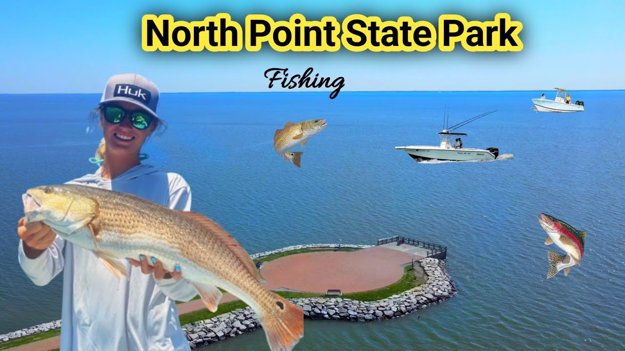 Fishing in North Point State Park, Baltimore - YouTube