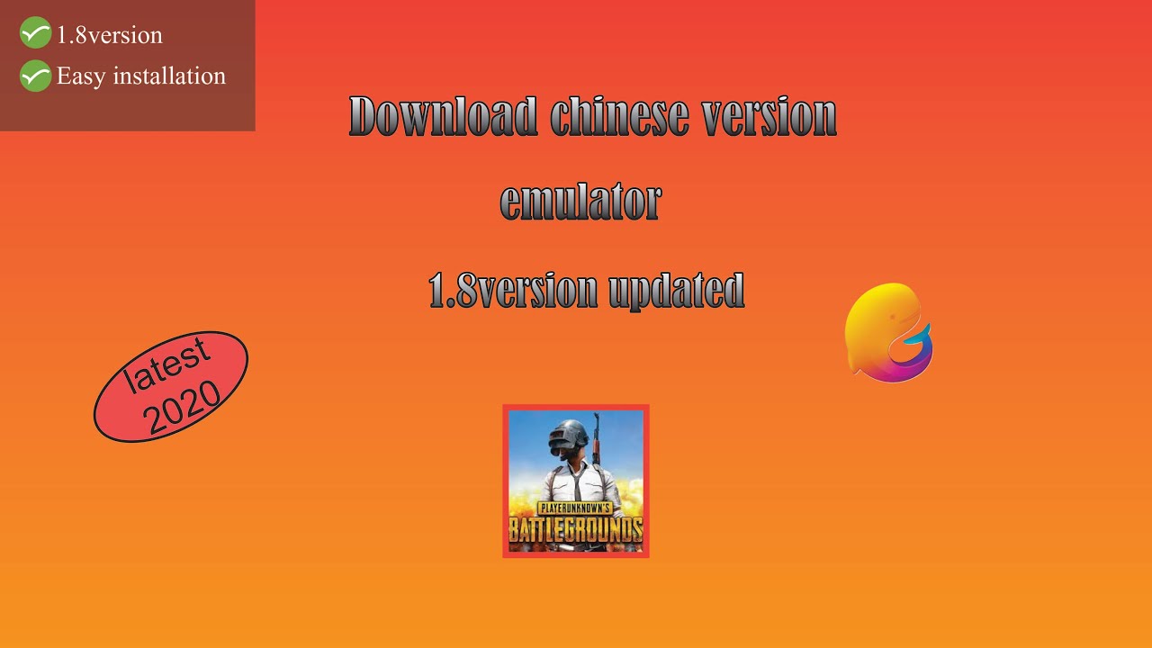 How to download Chinese emulator for pubg mobile updated version 1.8v ...