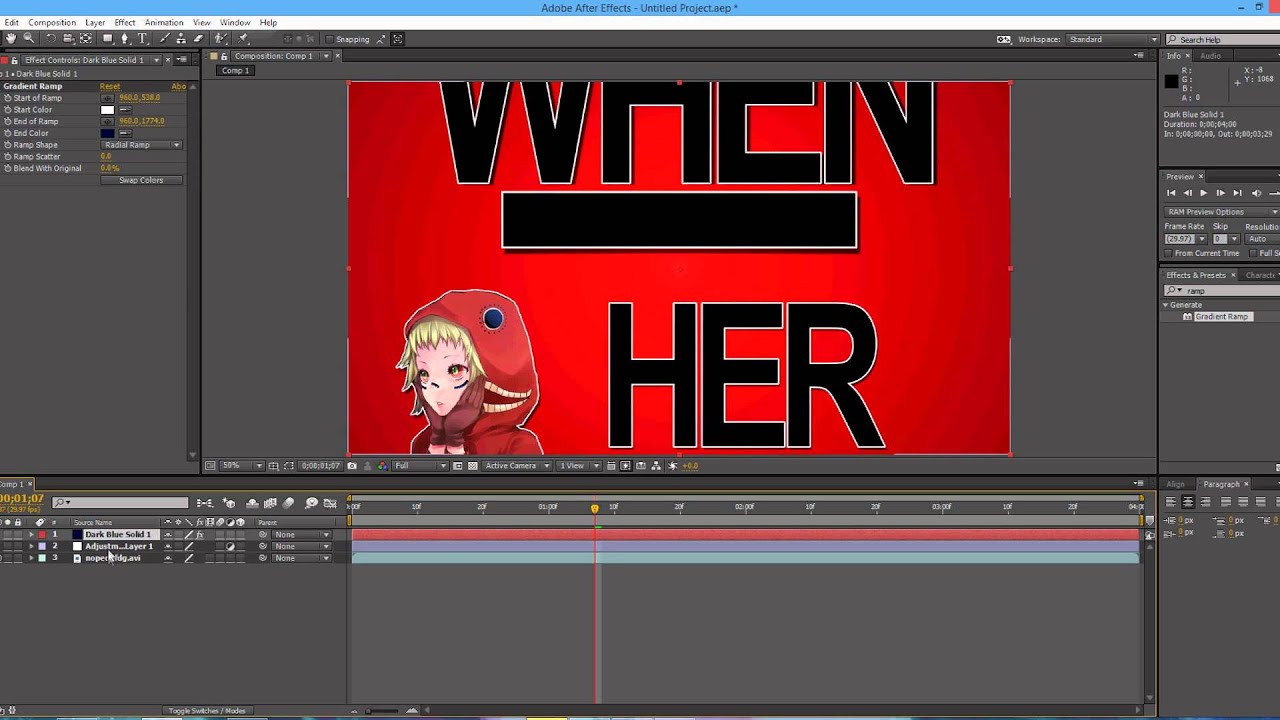 After Effects • Coloring [read desc. first] • Tutorial - YouTube