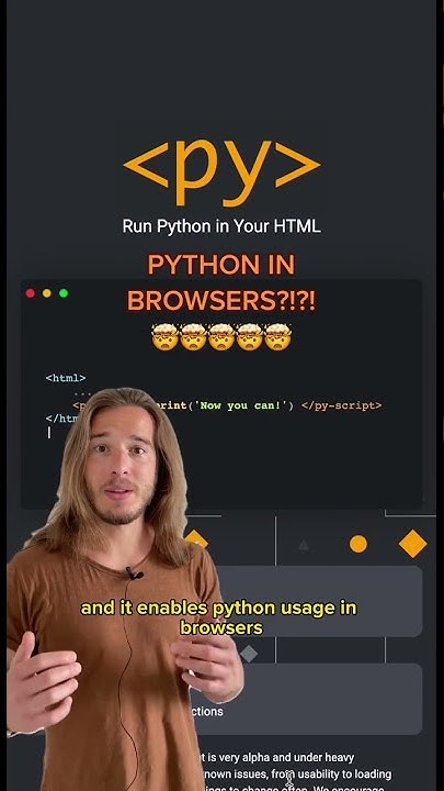 PYTHON IN BROWSERS!!! #webdevelopment #javascript #programming #vscode ...