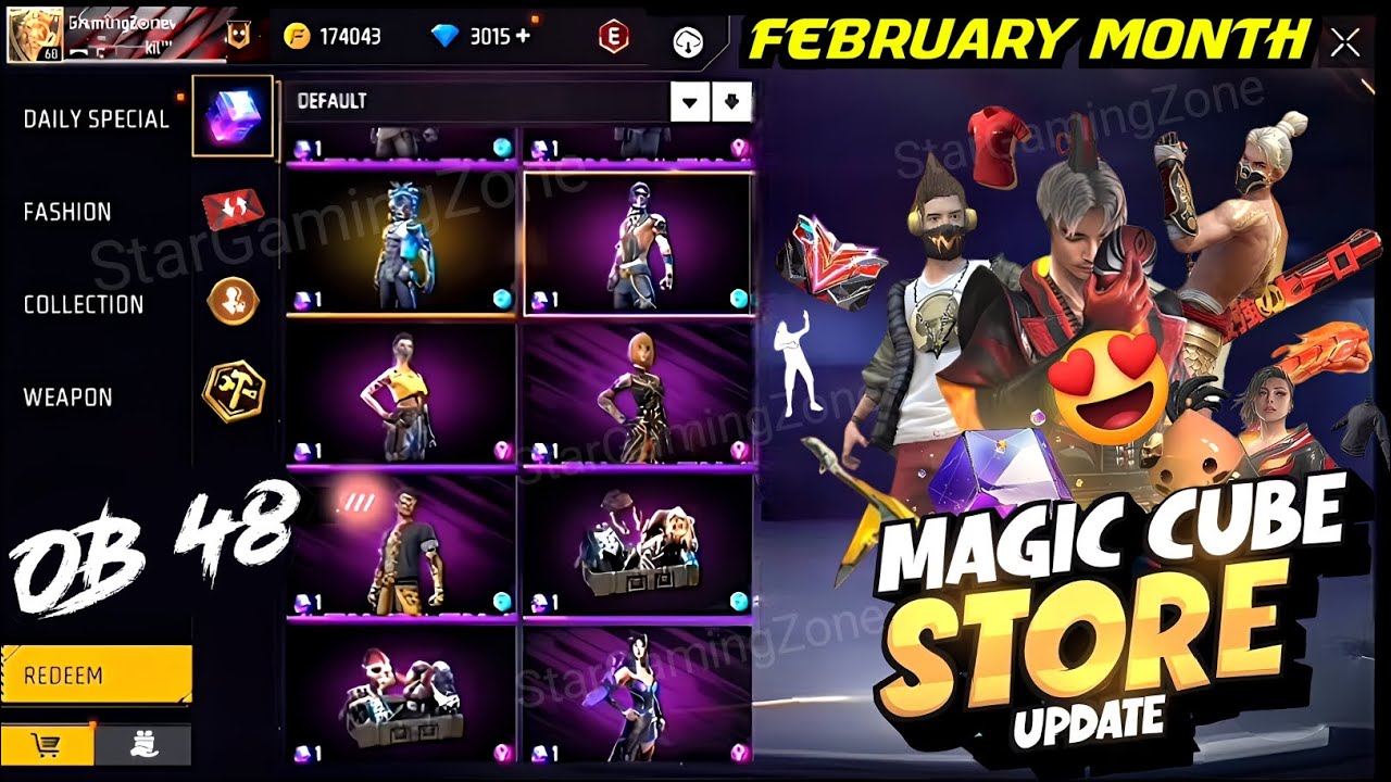 Ob48 Update Magic Cube me Kon Sa Bundle Aayega | Next Magic Cube Store Bundles 25 February ...