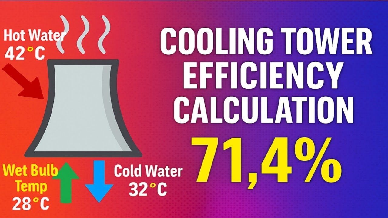 Cooling tower efficiency explained|Range, approach & formula - YouTube