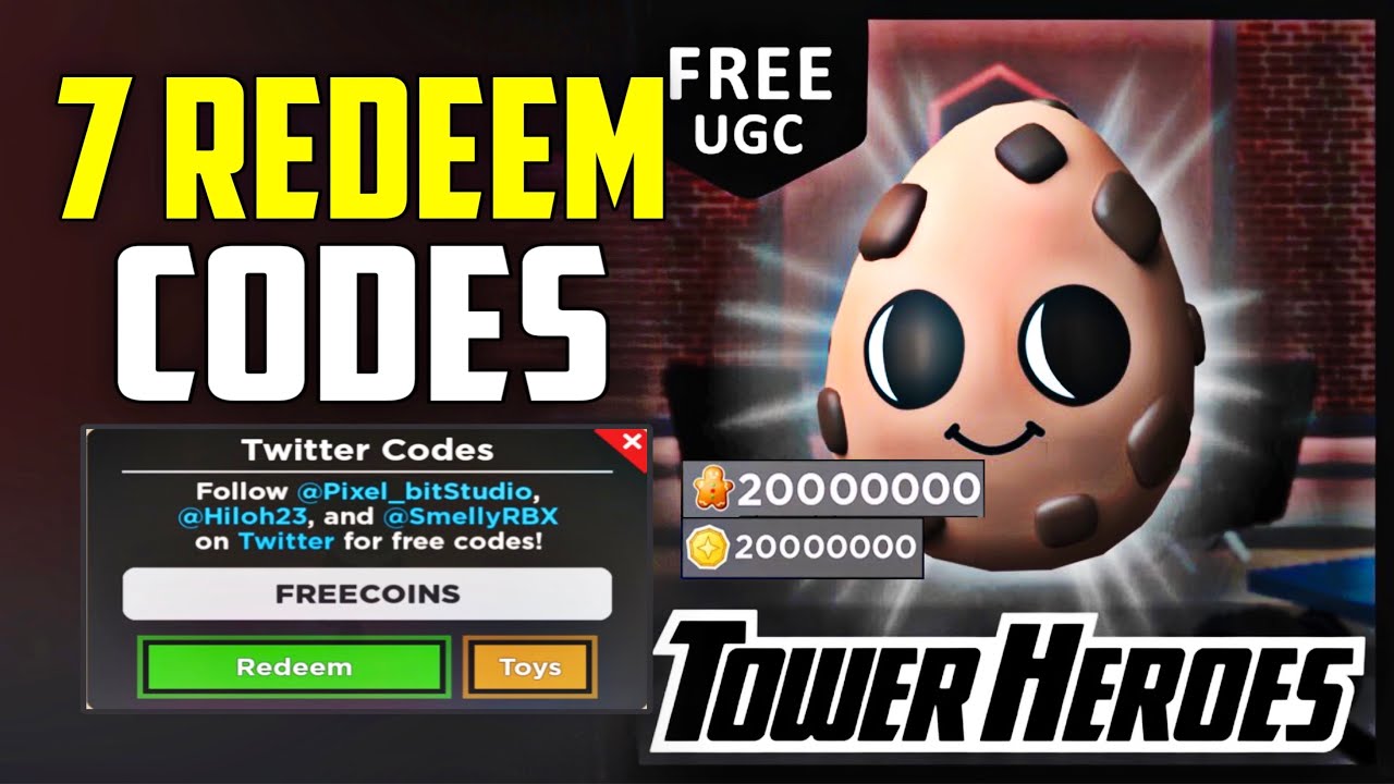*NEW* ALL WORKING CODES FOR TOWER HEROES IN 2024! ROBLOX TOWER HEROES ...