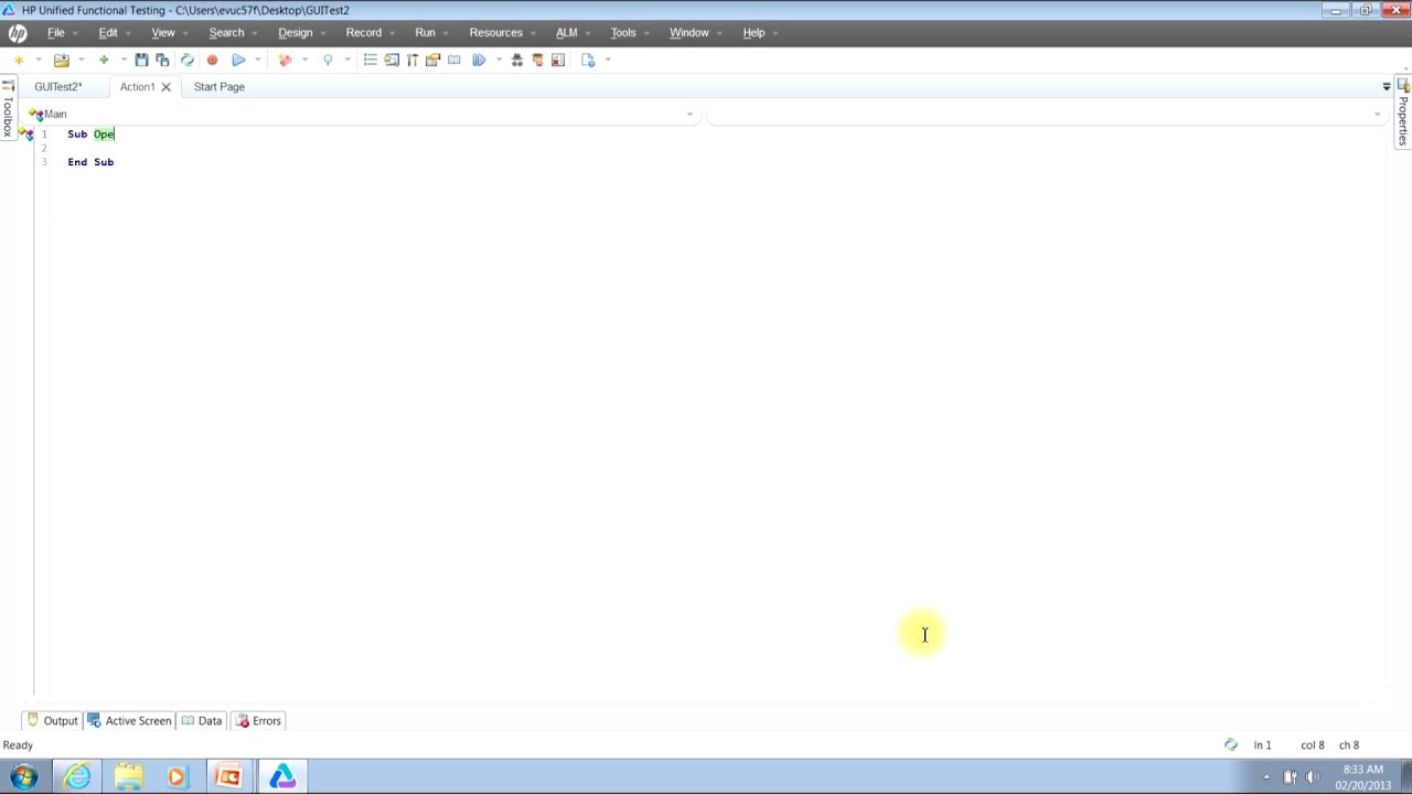 Qtp Video Tutorial How To Write Sub Procedure With Inputs Youtube