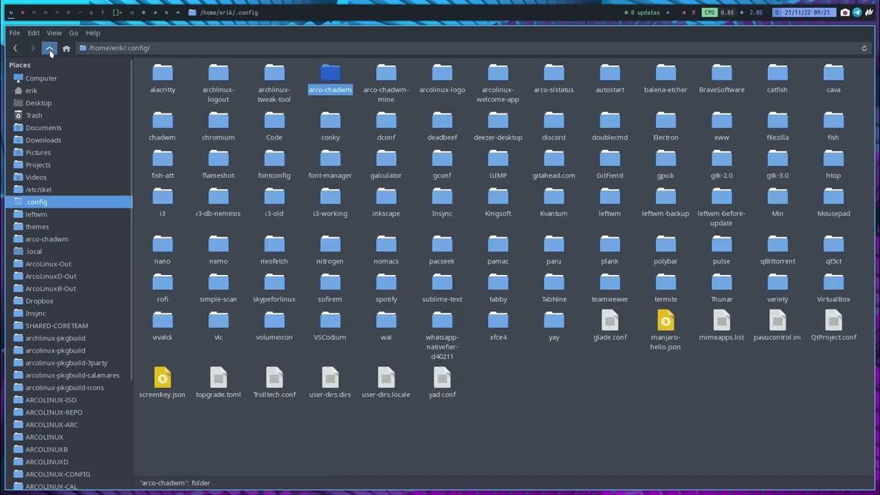 ArcoLinux : 3108 Chadwm - updating and staying in control - YouTube