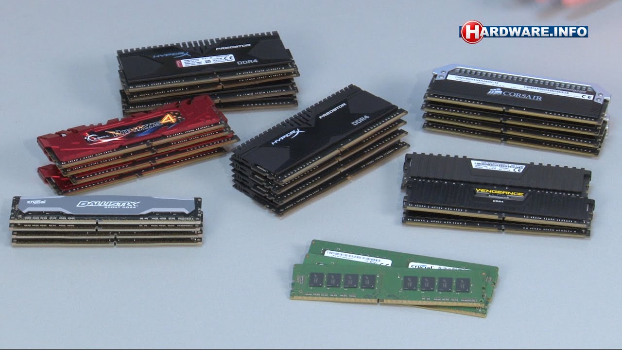 DDR4 geheugenmodules vergelijkingstest - Hardware.Info TV (Dutch) - YouTube