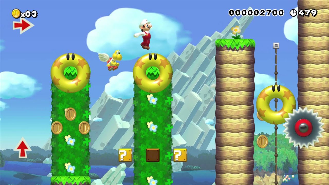 Super Mario Maker - 3-1 bumper beach [simen] - YouTube