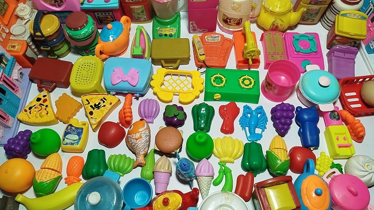 Unboxing Miniature Plastic Full Kitchen Set Collection | Hello kitty ...