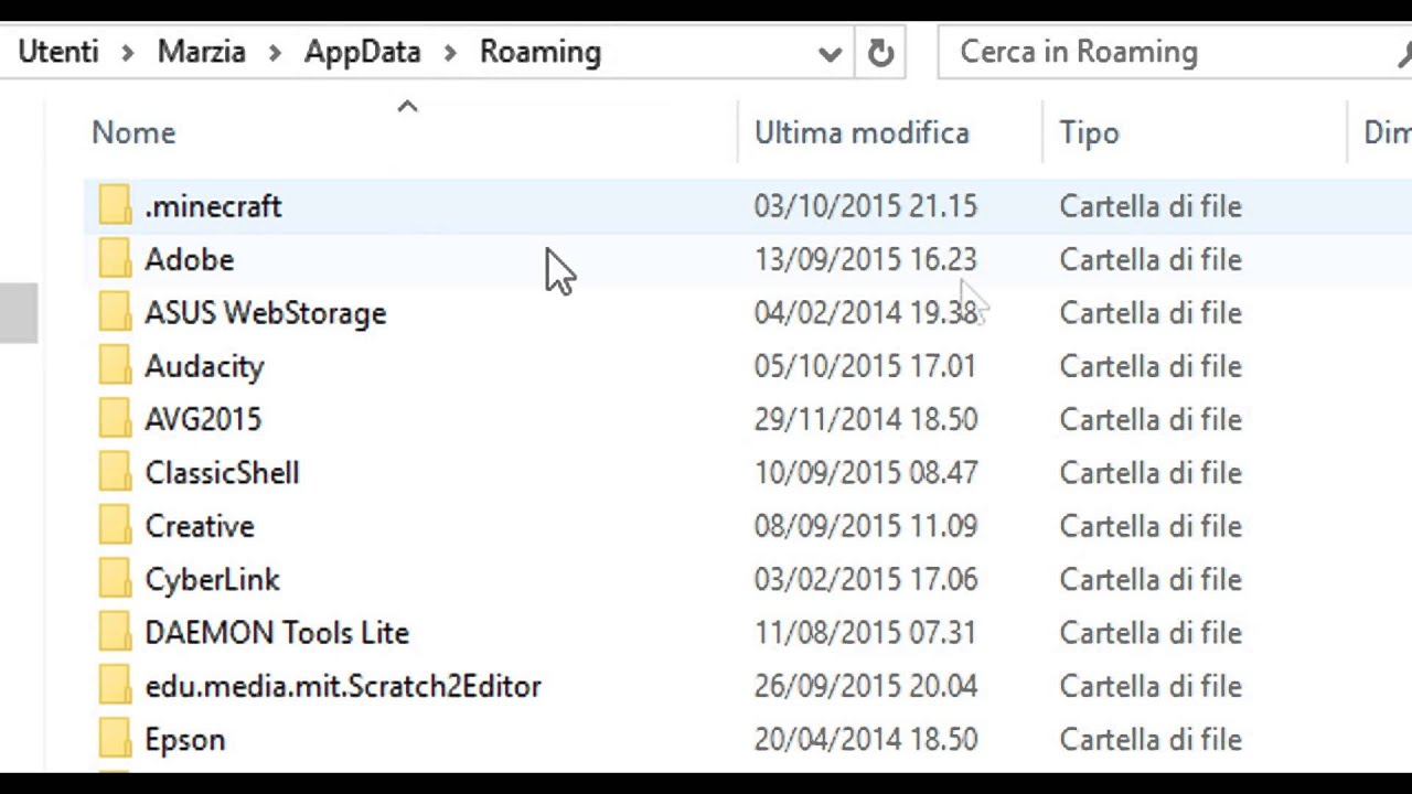 come entrare nel roaming su windows 10 - YouTube