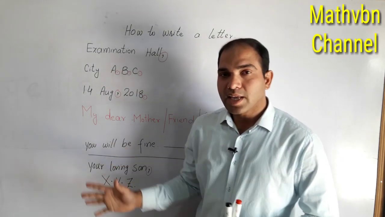 How to Write a Letter in English | Letter Writing in English | 9th ...