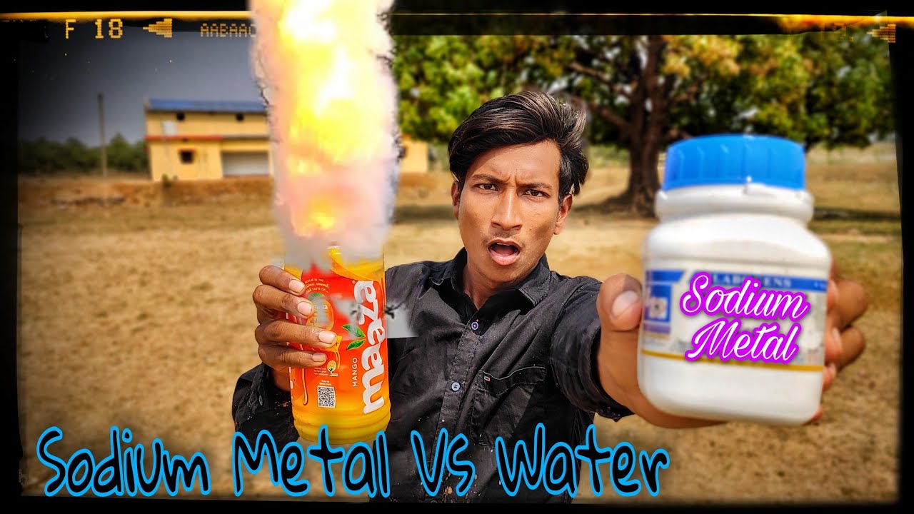 sodium metal vs water bottle Boom Amazing reaction - YouTube