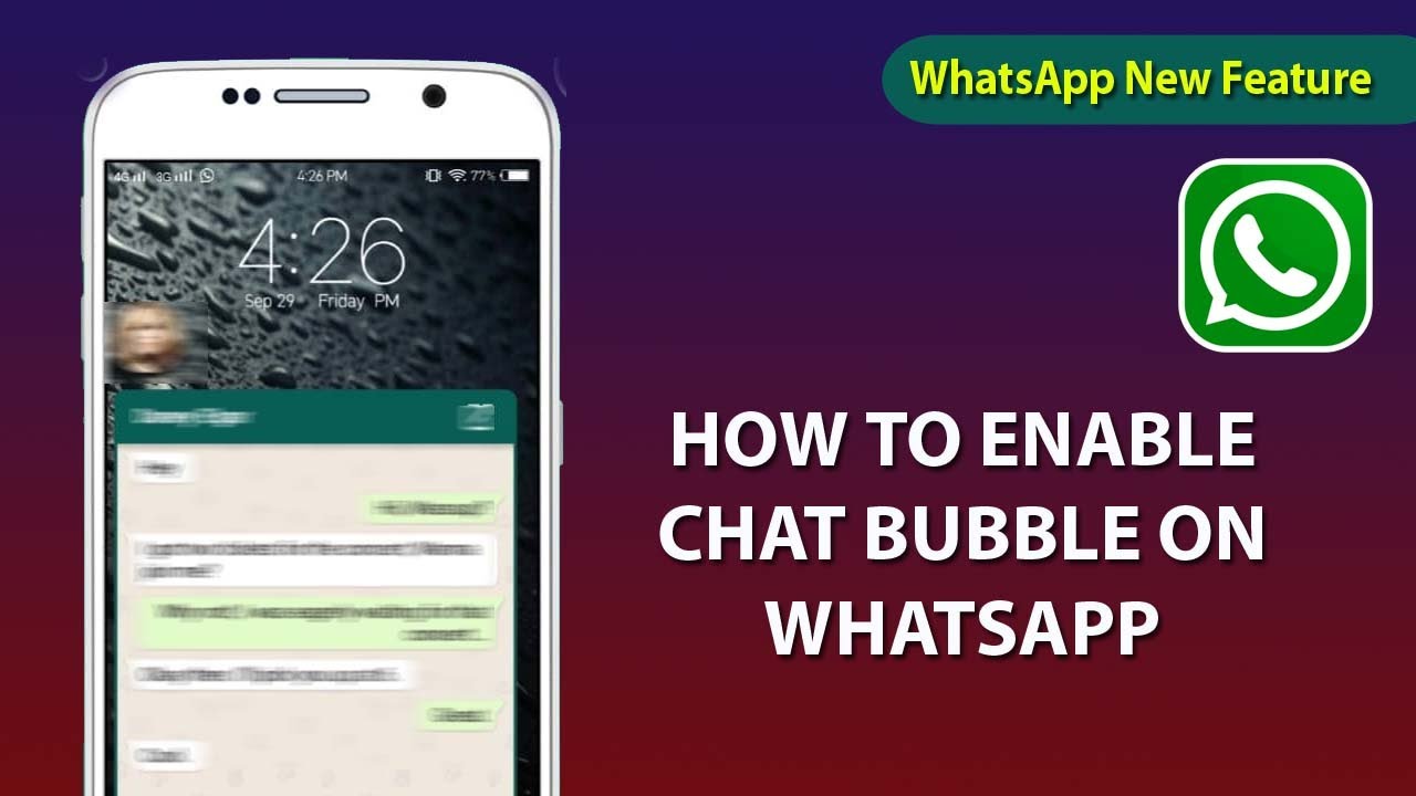 How to enable or disable Chat Bubble on WhatsApp 2024 | WhatsApp New ...