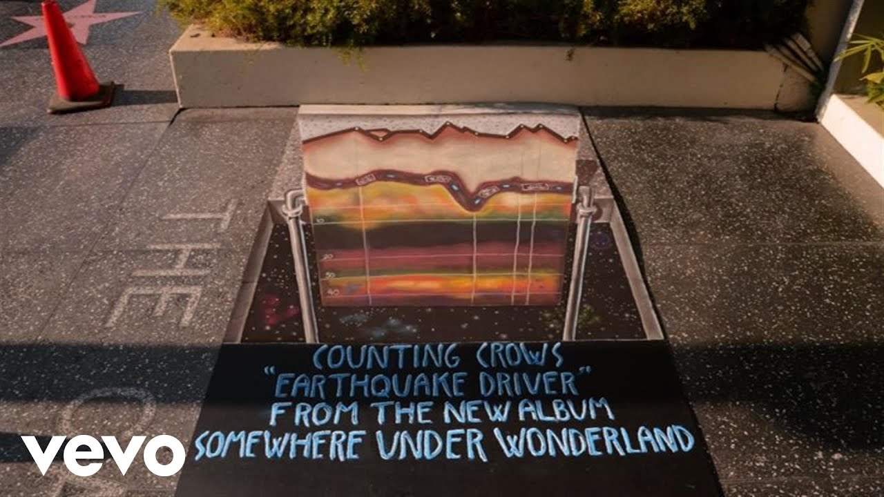 Counting Crows - Earthquake Driver (Chalk Art Reveal) - YouTube
