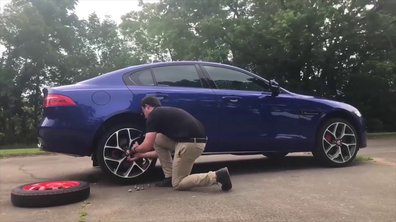 Learn How To Change The Tires On A 2018 Jaguar XE - YouTube