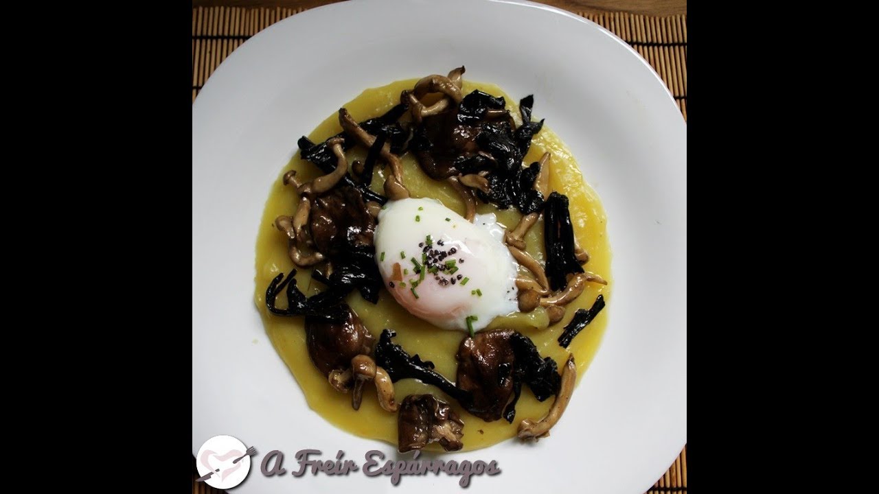 Setas confitadas a baja temperatura con huevo sin roner ni máquina de ...