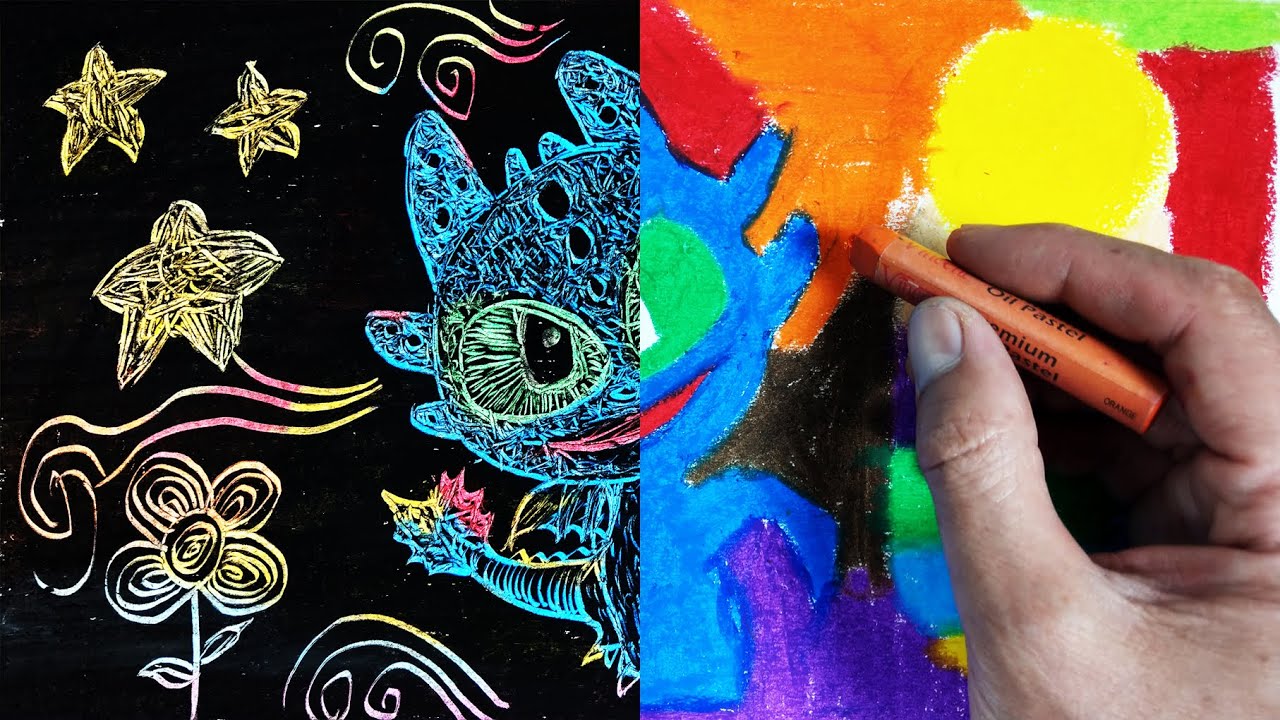 Toothless drawing with Scratch-Art technique | How to draw a Toothless ...