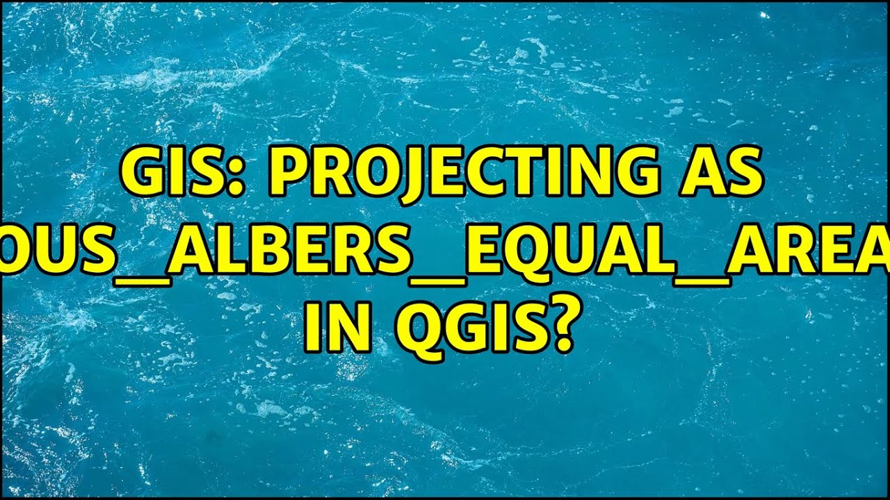 GIS: Projecting as USA_Contiguous_Albers_Equal_Area_Conic_USGS in QGIS ...