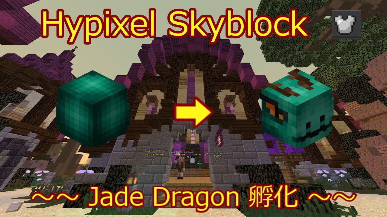 【Hypixel Skyblock】 役立つ Attribute を集めていたら、Jade Dragon が孵化しました 【ハイピクセル ...