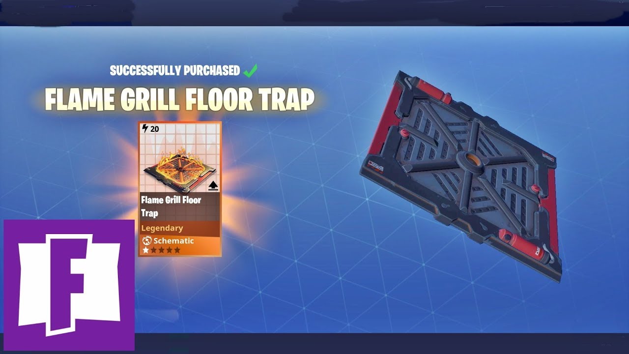 Fortnite New Flame Grill Floor Trap Available Seasonal Weekly Item ...