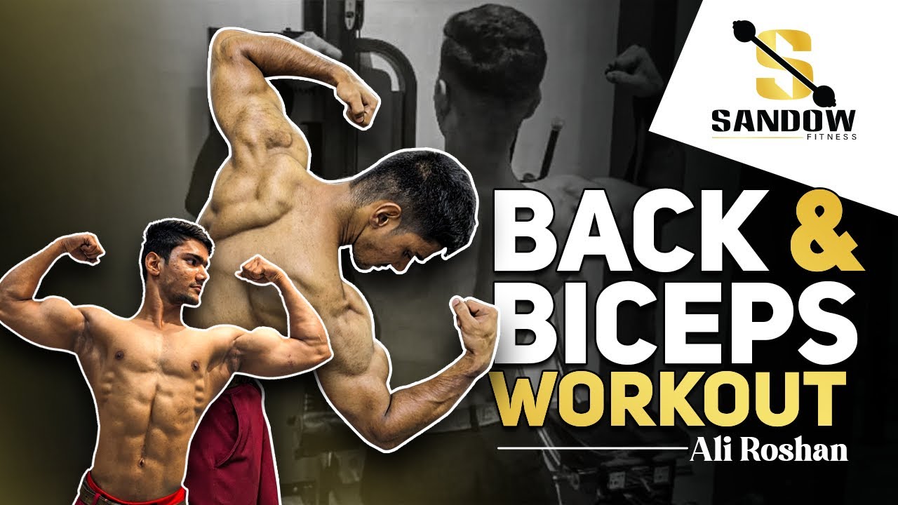 Back and Biceps workout |Ali Roshan |Sandow fitness - YouTube