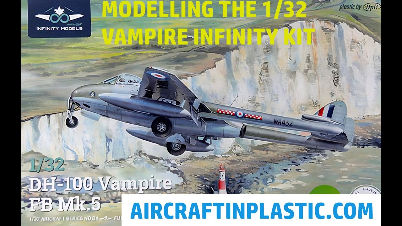 Infinity 1/32 De Havilland Vampire modelling - YouTube