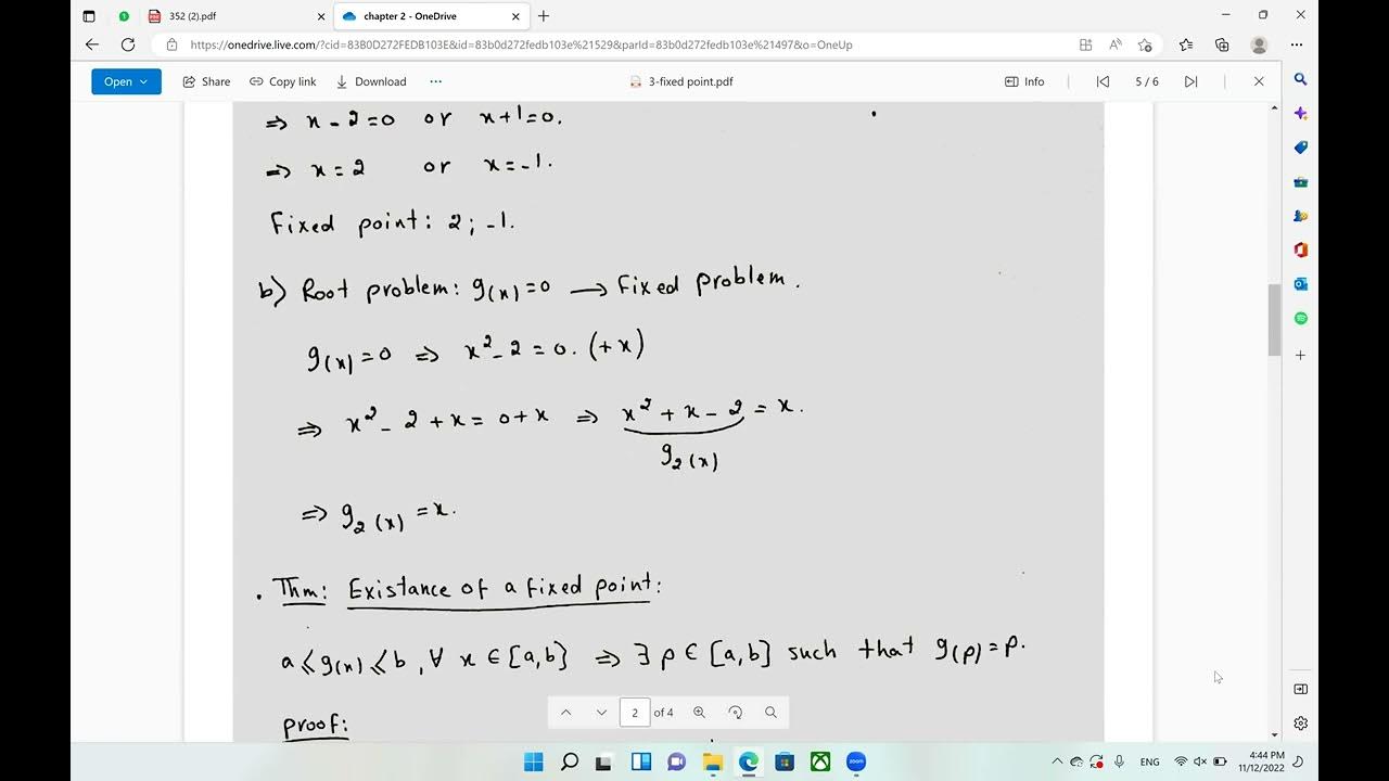 8 numerical analysis chapter2 (Fixed point) - YouTube
