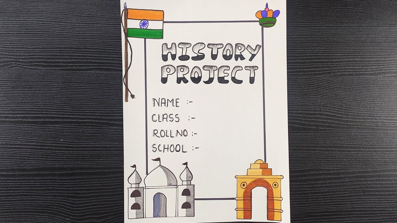 History Project Cover Page Design Handmade History File Border history-project-cover-page-design-handmade-history-file-border