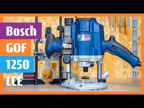 Bosch GOF 1250 LCE Amazing Router with timeless design and digital depth measurement + LED lighting