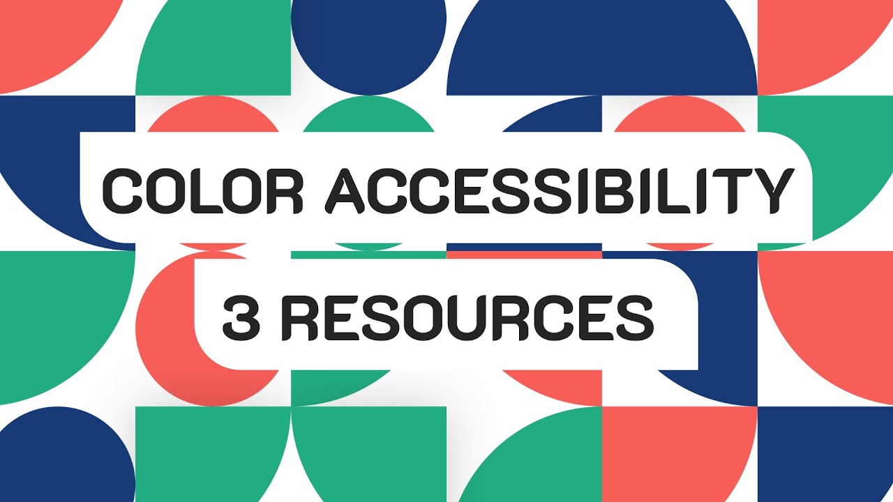Color accessibility resources, color contrast analyzer - YouTube