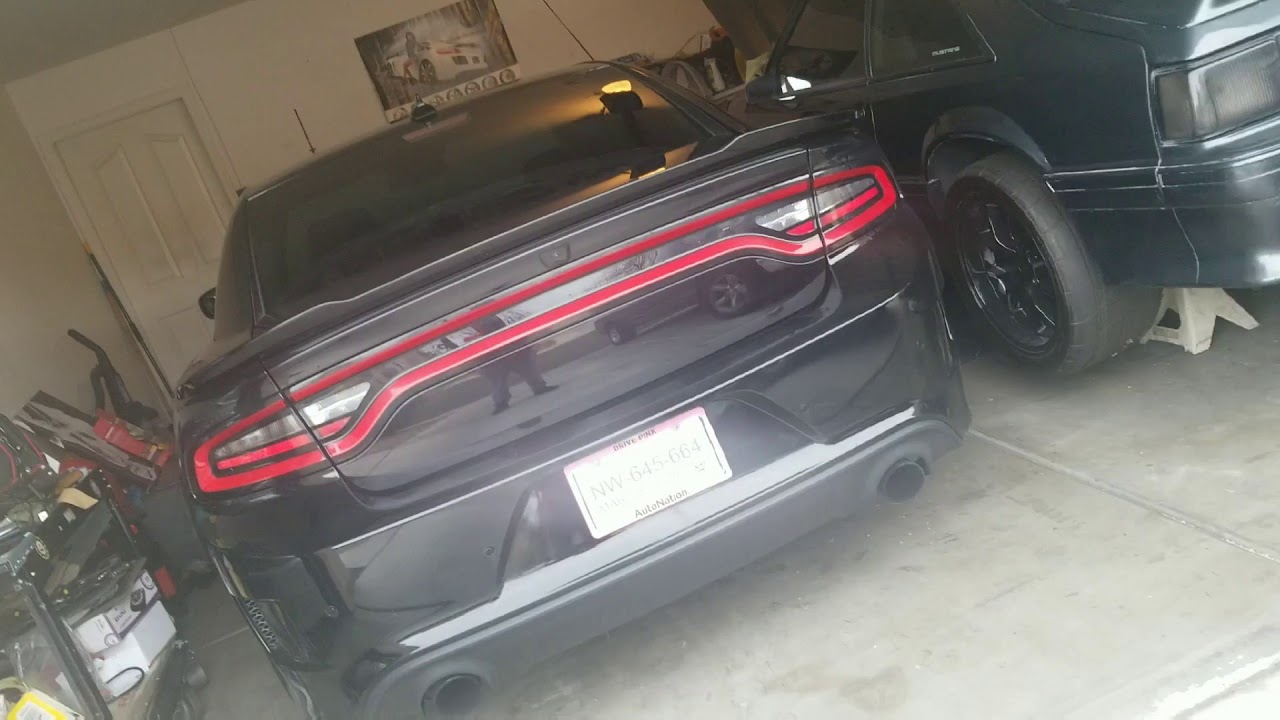 Hellcat charger cold start - YouTube