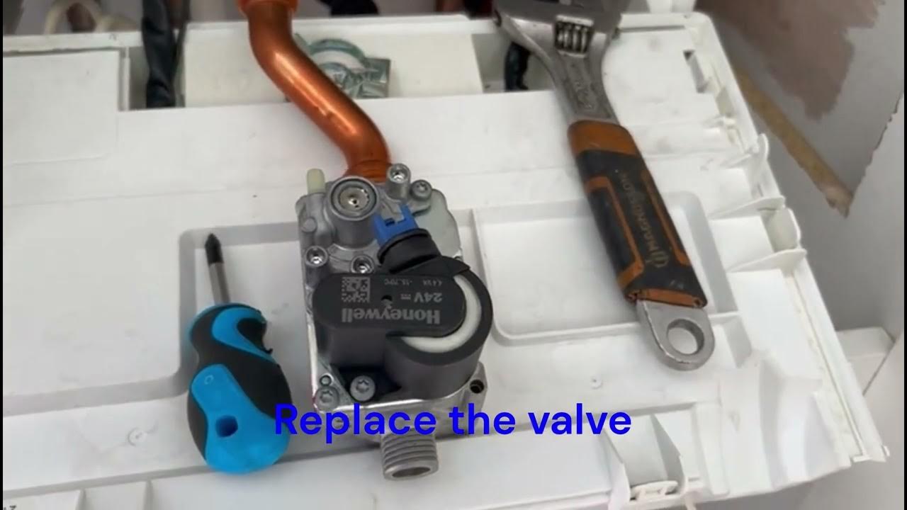 F2 Fault / Flame loss / How to replace gas valve on an Ideal Logic boiler step by step - YouTube