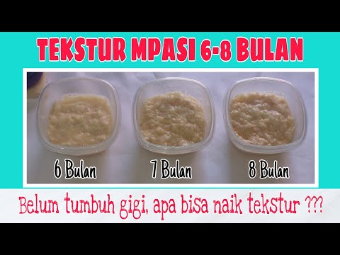 CARA NAIK TEKSTUR MPASI BABY 6-8 BULAN | BELUM TUMBUH GIGI, BISA NAIK TEKSTUR GAK YA???