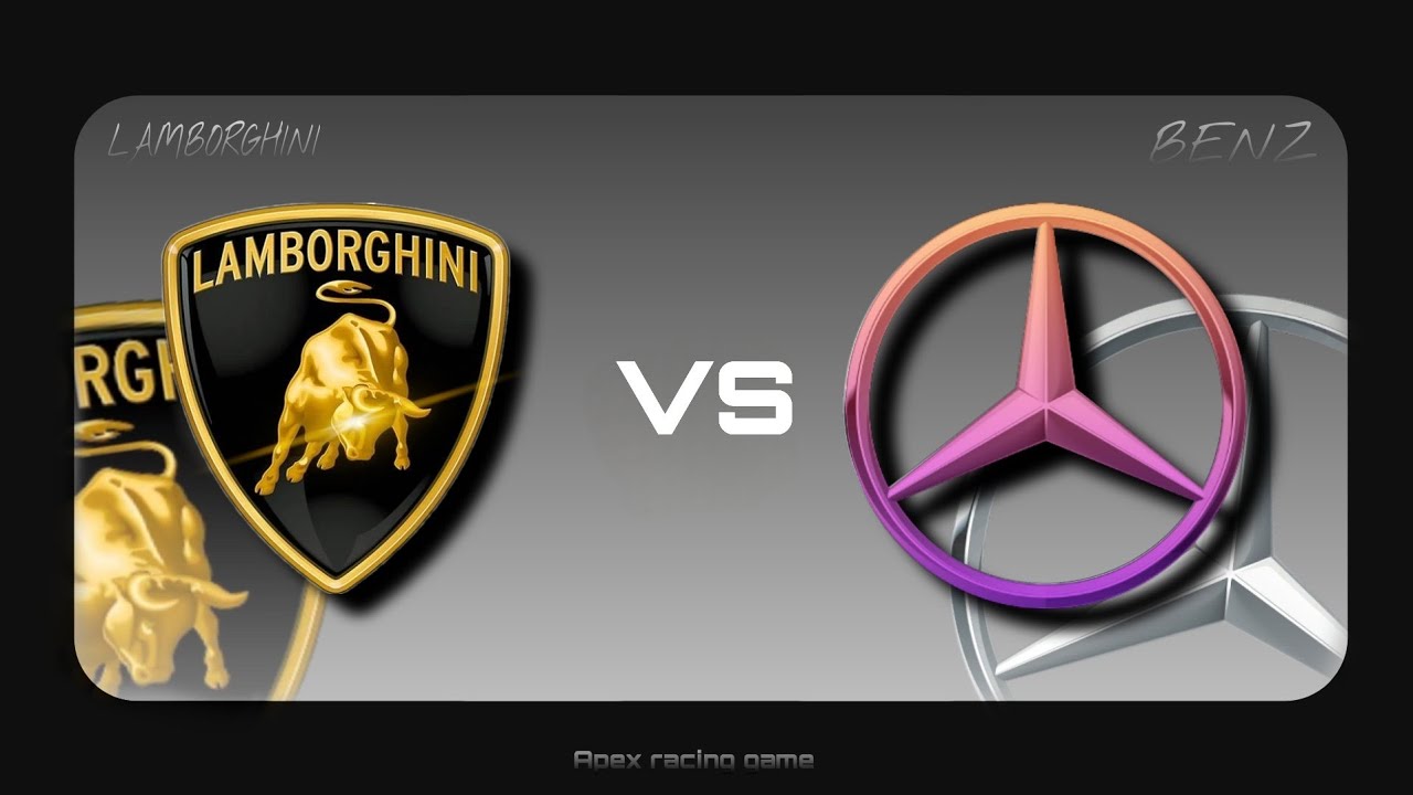 Lamborghini VS Benz 😱 | #apexracing - YouTube