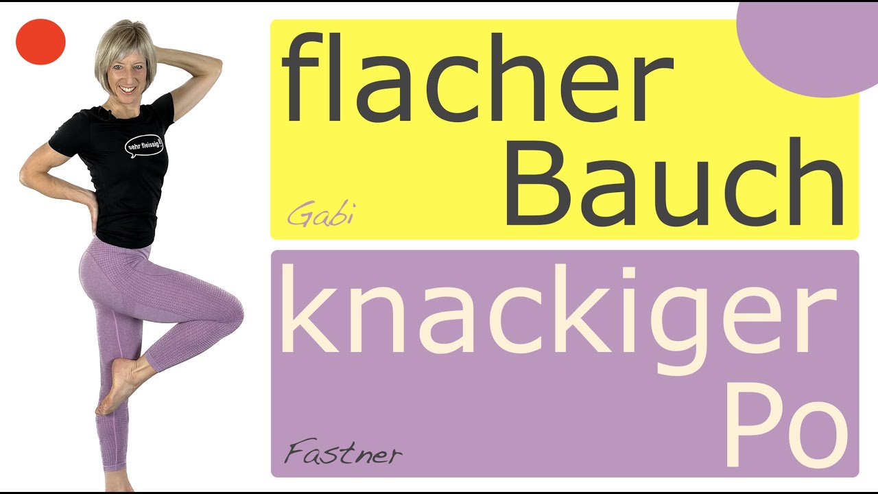 👉25 min. flacher Bauch, knackiger Po | Figur-Workout, ohne Geräte - YouTube