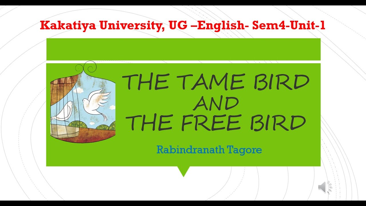 THE TAME BIRD WAS IN A CAGE- poem by Ravindra Nath Tagore- Quick ...