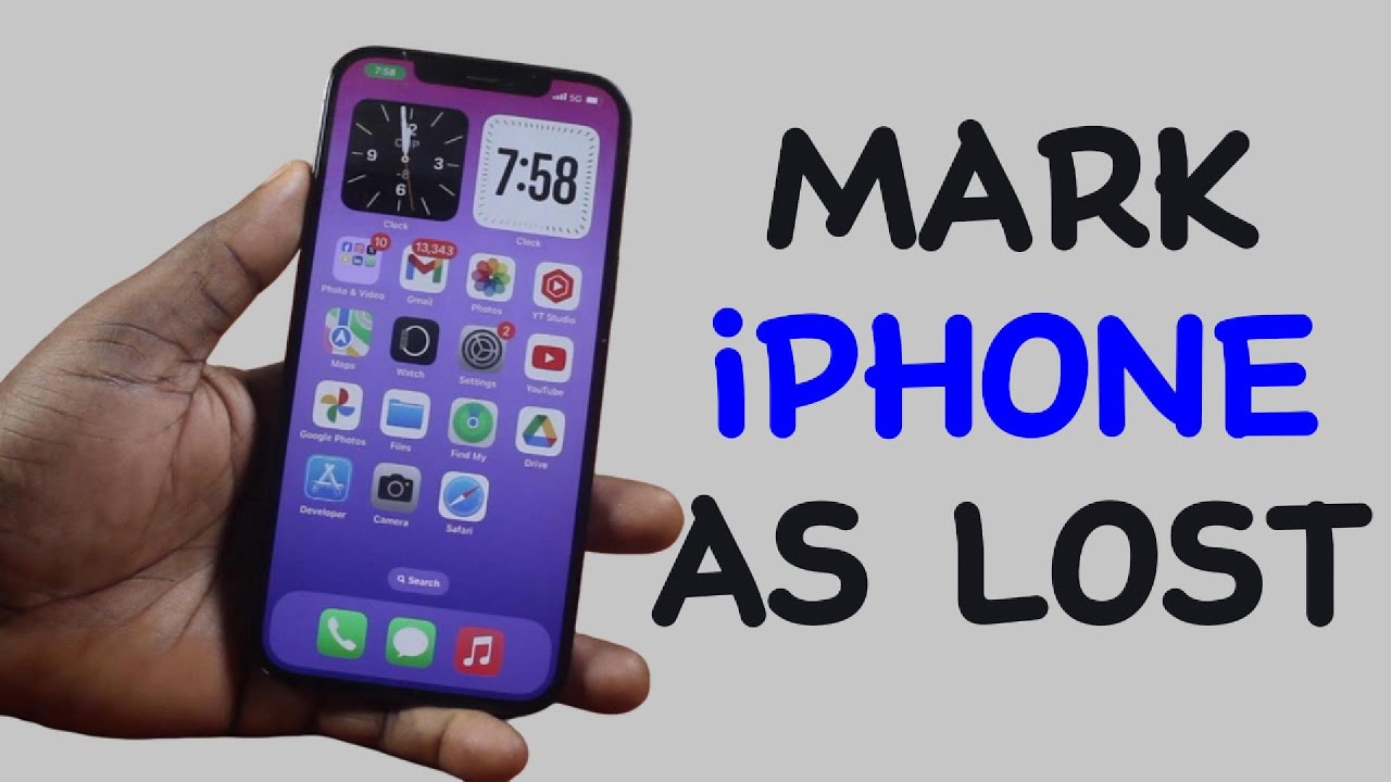 How to Mark iPhone as Lost IF Stolen or Lost - YouTube
