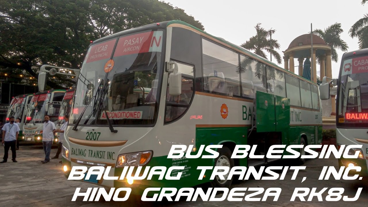 BUS BLESSING!!! || Baliwag Transit, Inc. brand new Hino Grandeza ...