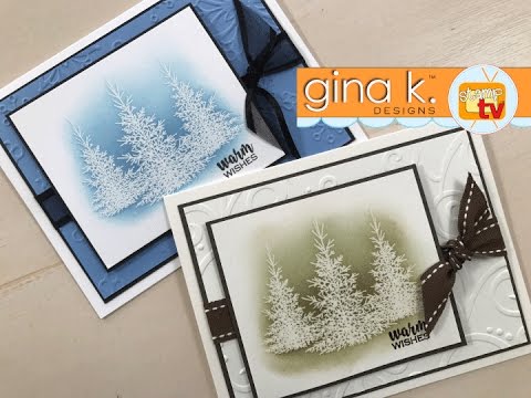 Home For The Holidays Embossed Trees - YouTube