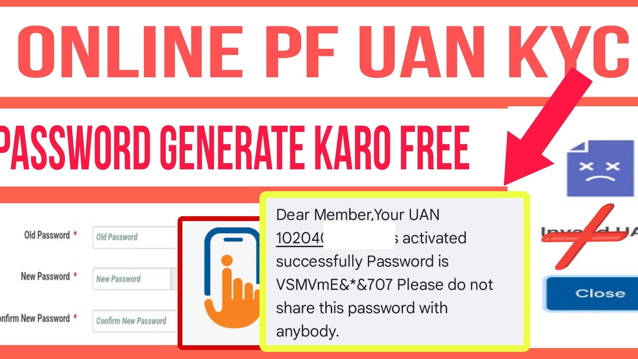 Online PF UAN number Activate kaise kare?? || sirf 2 minute me password ...