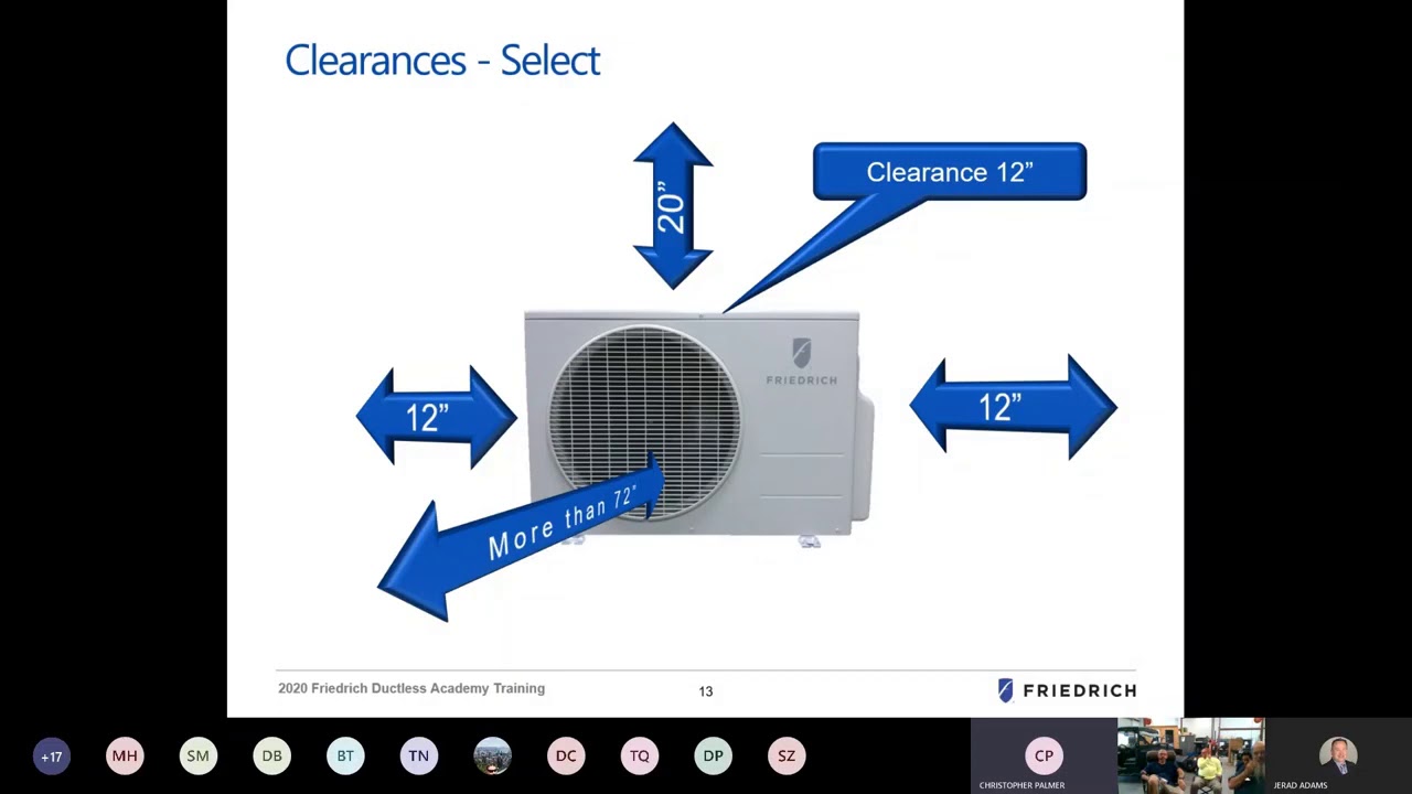 Friedrich Ductless Split Systems Basic Installation Service - YouTube