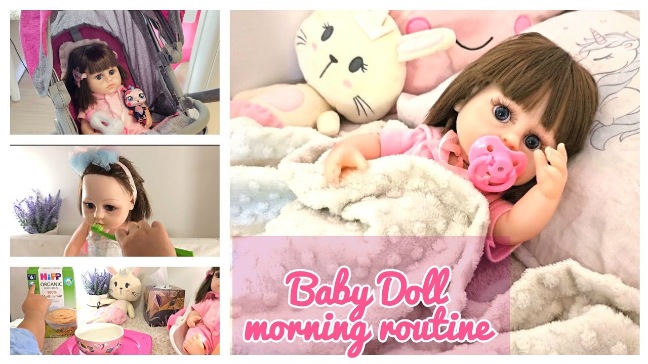 Baby Doll morning routine | Dressing and Feeding | Play With Dolls 💖 ...