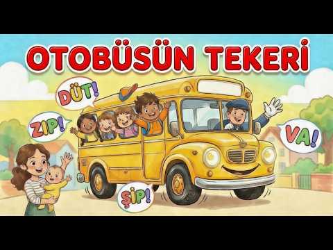 Otobüsün Tekeri 🚌 | Çocuk Şarkısı | Türkçe Tekerlek Şarkısı | Wheels on the Bus Türkçe