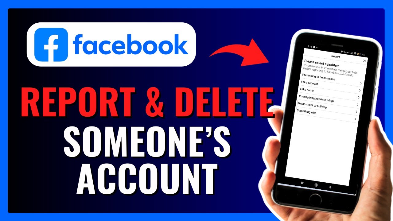 How to REPORT and DELETE Someone's Facebook Account 2024! - YouTube