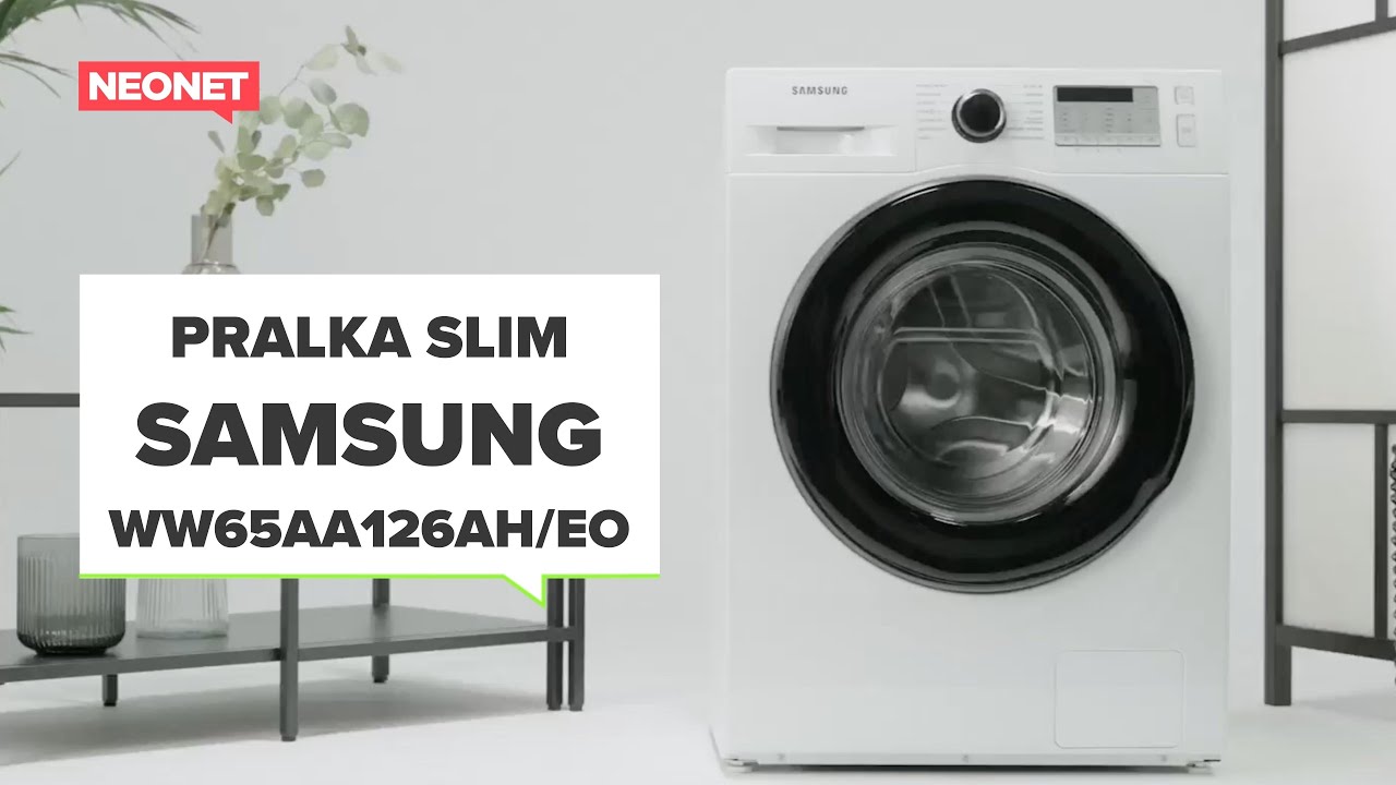 PRALKA SLIM SAMSUNG WW65AA126AH - YouTube